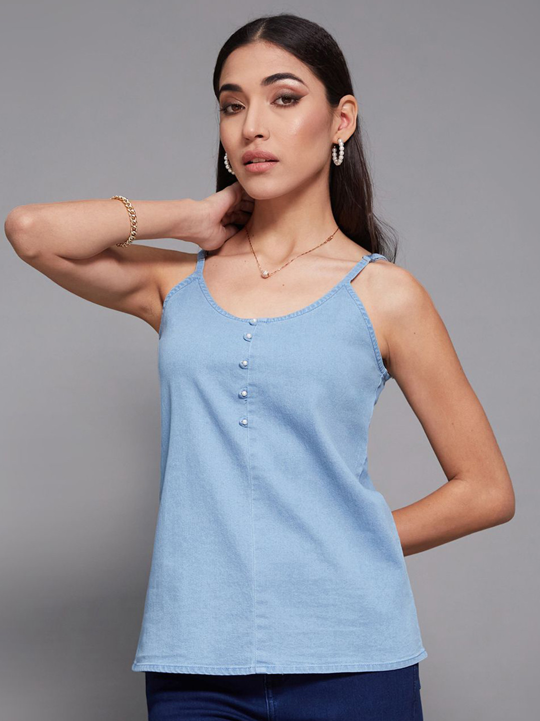 Buy Miss Chase Women Cotton A Line Top - Tops for Women 33419608 | Myntra