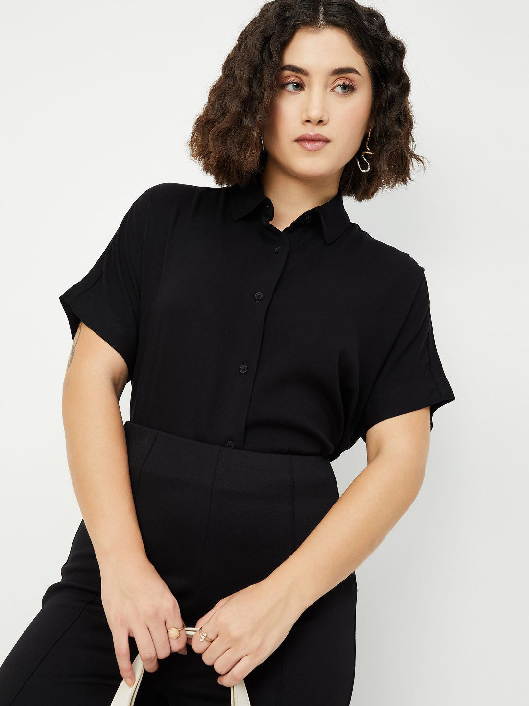 Buy Max Women Extended Sleeves Shirt Style Top - Tops for Women ...