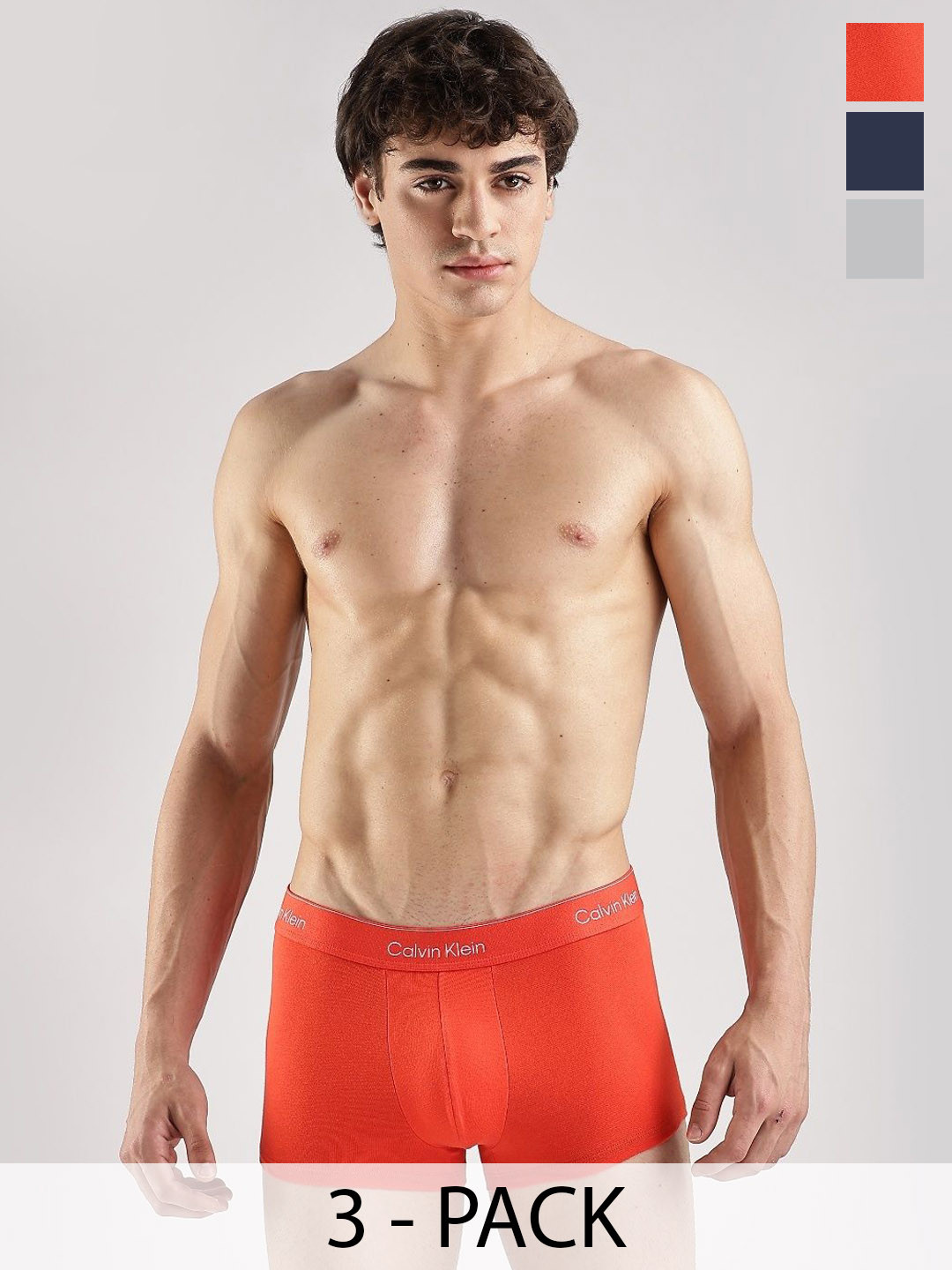 Buy Calvin Klein Underwear Men Pack Of 3 Low Rise Shorts Trunks - Trunk for Men 33434506 | Myntra