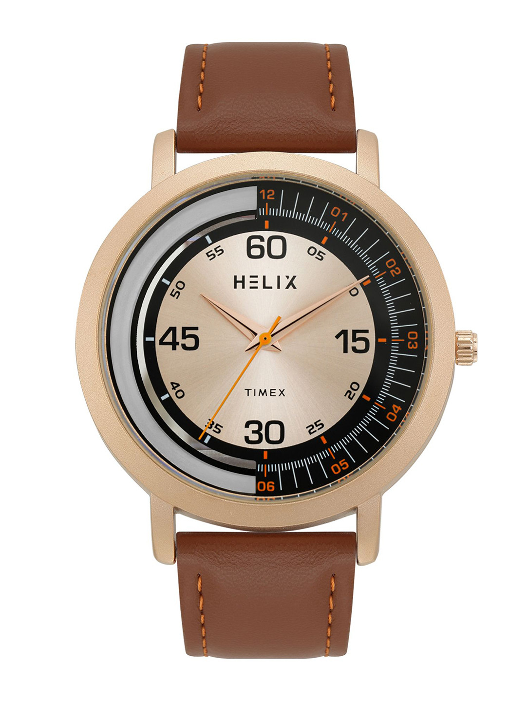 Buy Helix Men Dial & Leather Straps Analogue Watch TW063HG00T - Watches for Men 33431826 | Myntra