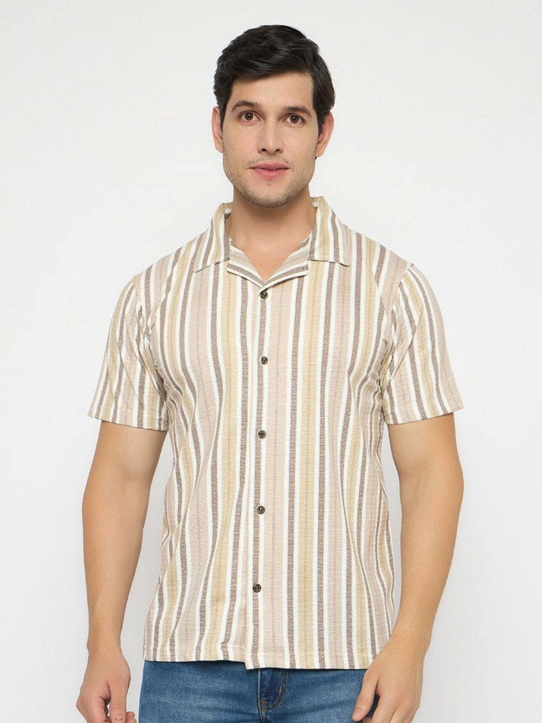 Buy ARRAY Men Striped Polo Collar T Shirt - Tshirts for Men 33426040 ...