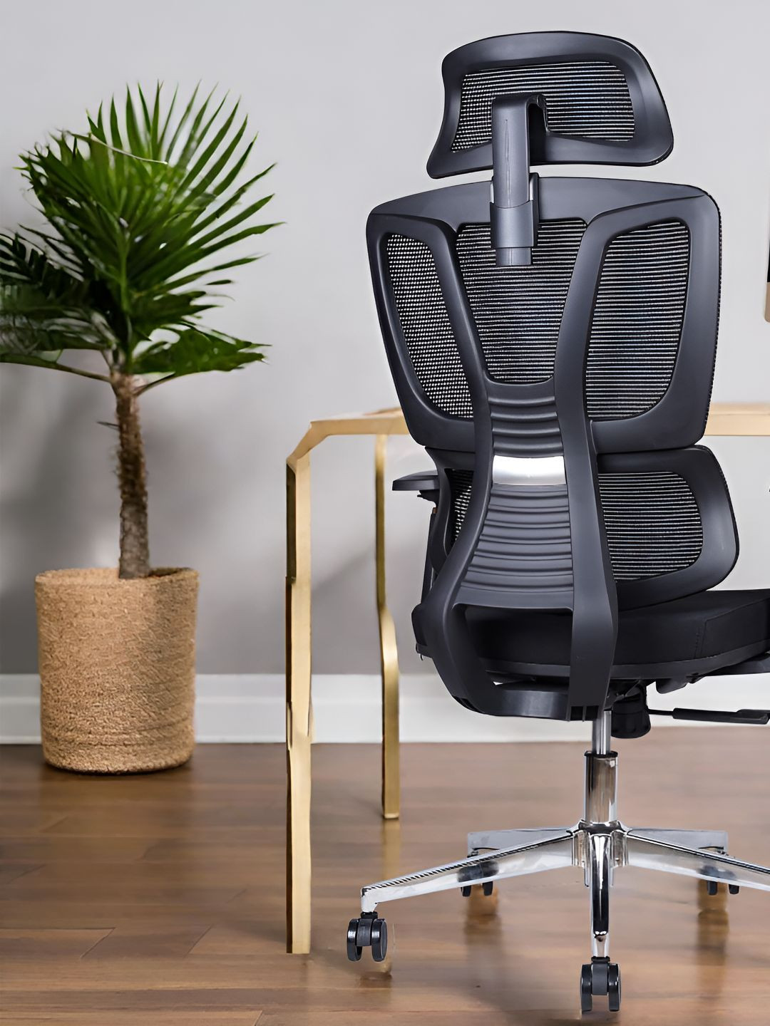 Buy Oakcraft Black Sturdy & Durable Adjustable Seat Height Study Chair ...