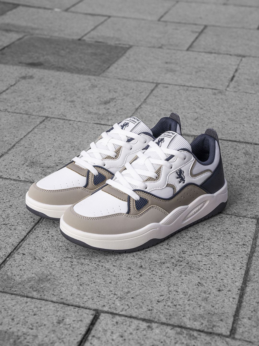 Buy Red Tape Down Town Dapper Men Colourblocked Lace Ups PU Sneakers ...