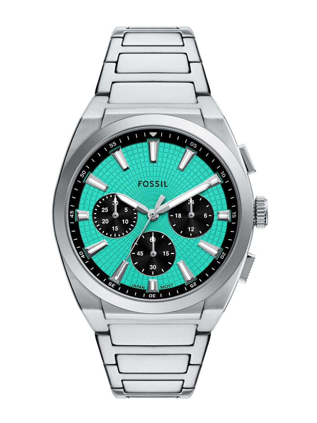Buy Fossil Men Fossil Everett Silver Men Quartz Analogue Watch ...