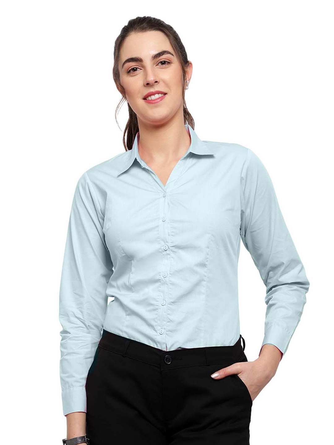 Buy Blue Ronin Women Standard Formal Shirt - Shirts for Women 33551308 ...