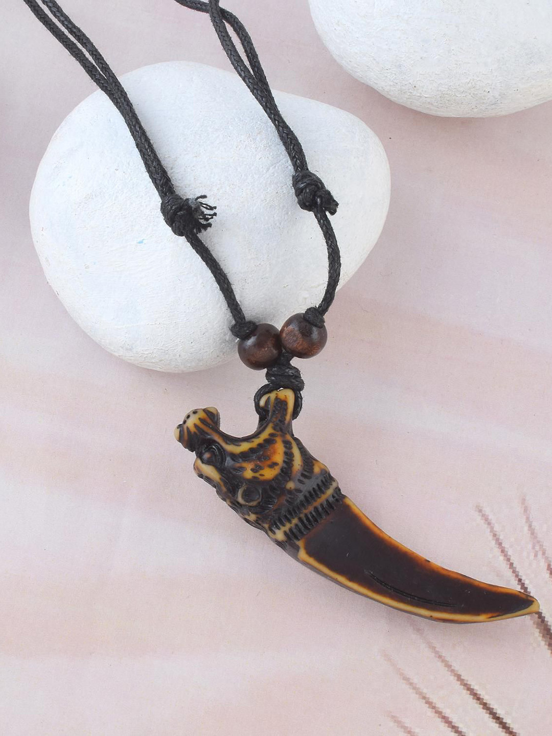 Buy MEMOIR Tiger Horn Shape Tribal Necklace - Necklace And Chains for ...