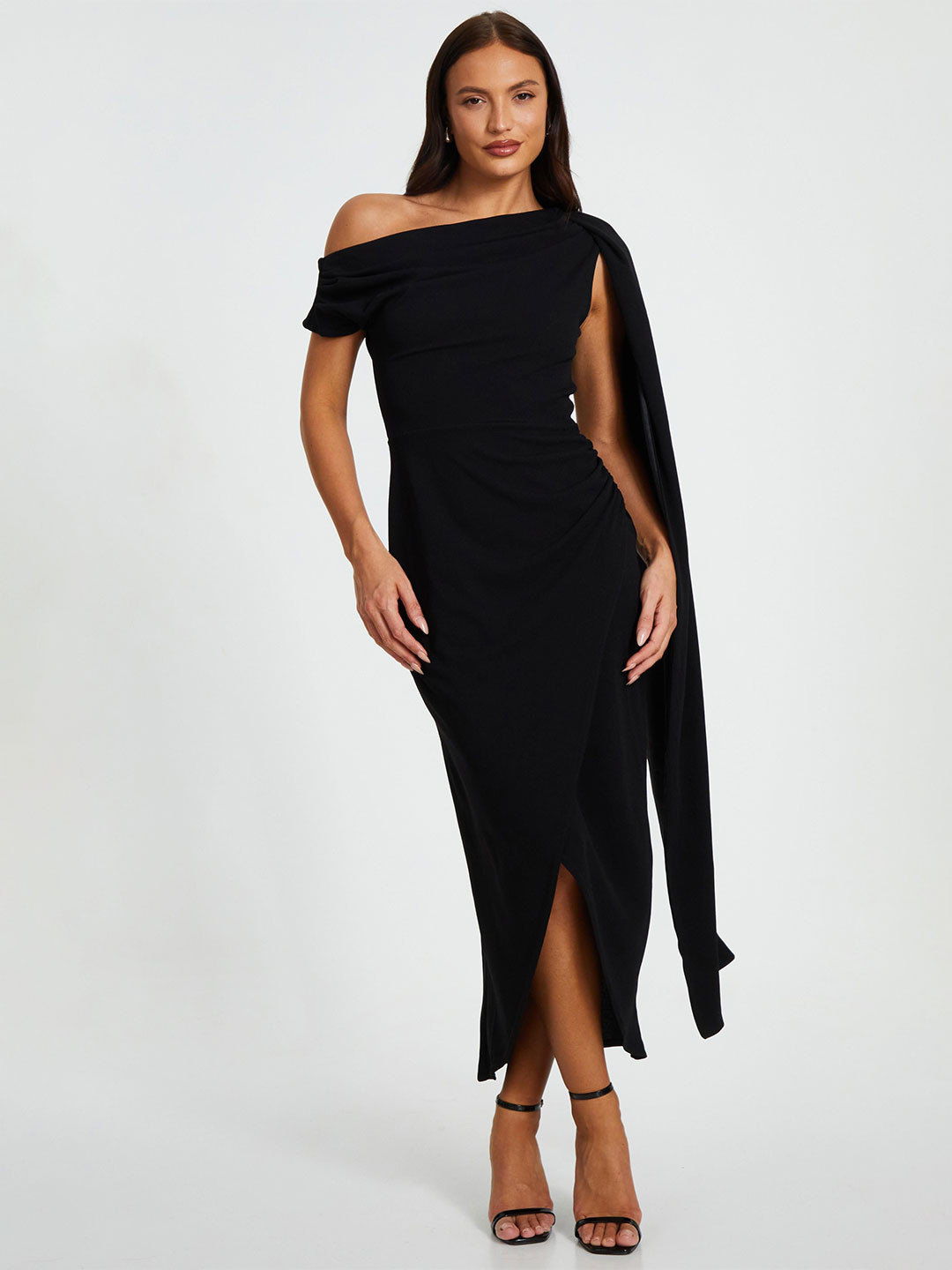Buy QUIZ Women One Shoulder Neck Maxi Bodycon Dress - Dresses for Women ...