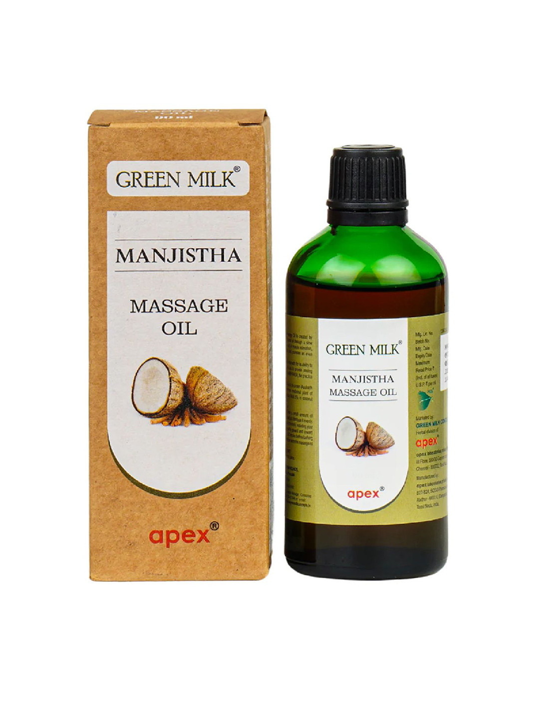 Buy Green Milk Concepts Manjistha Massage Oil 90 Ml - Massage Oils for ...