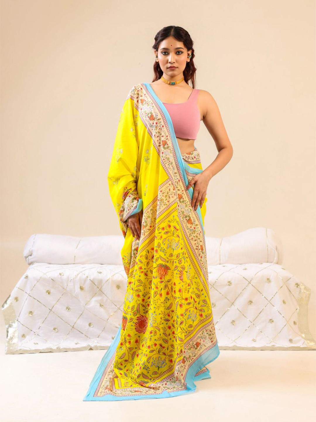 Buy BUTA BUTI Floral Printed Pure Cotton Saree - Sarees for Women ...