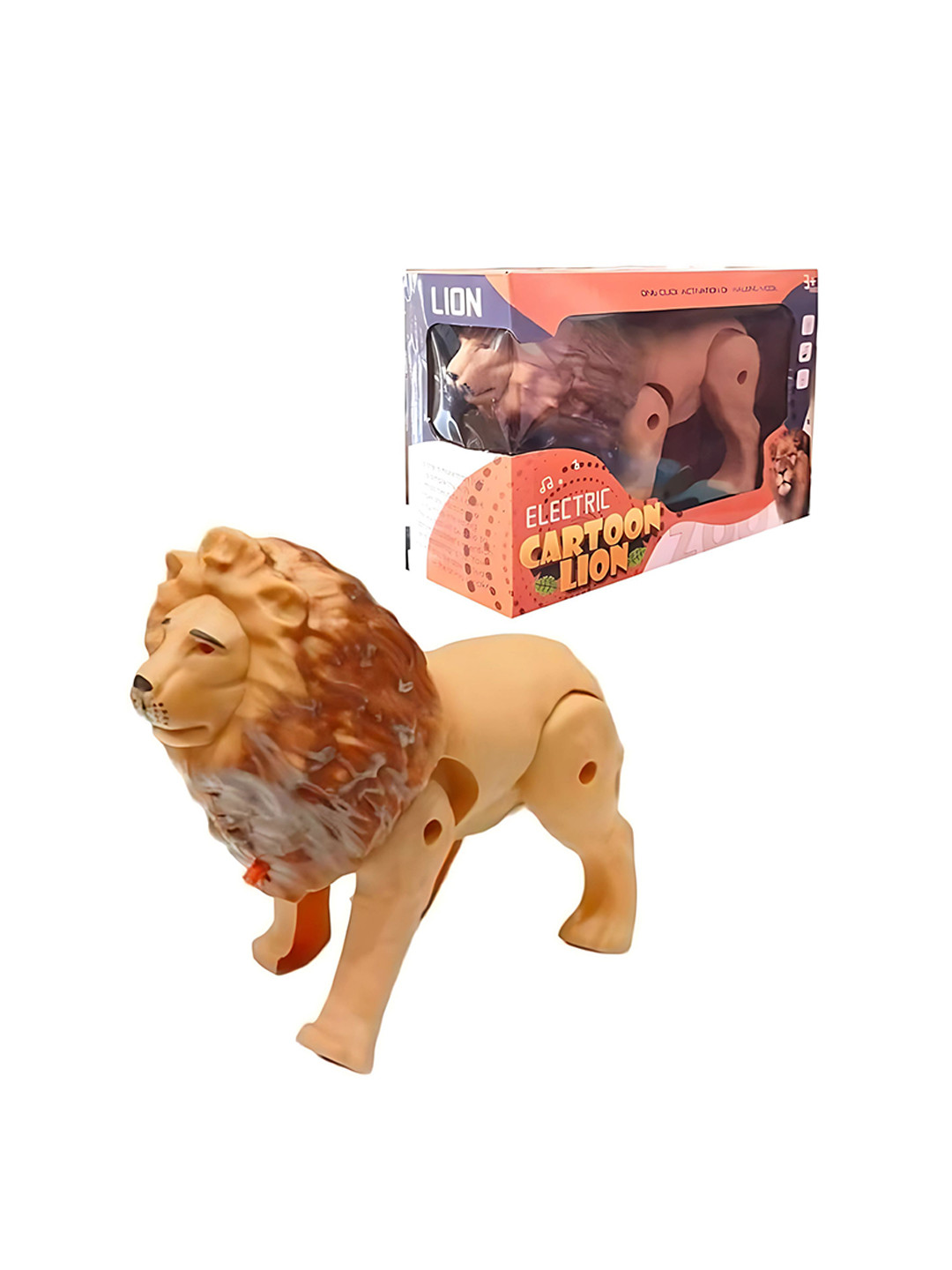 Buy YK X Kids Mandi Kids Electronic Walking Lion Toy With Lights ...