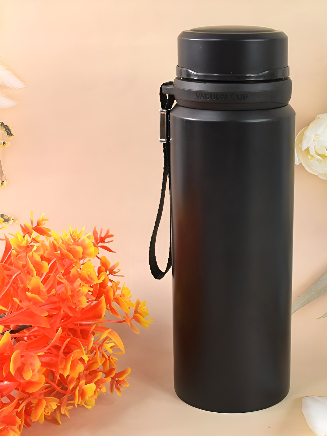 Buy DeoDap Black Stainless Steel Solid Water Bottle 800ml - Water ...