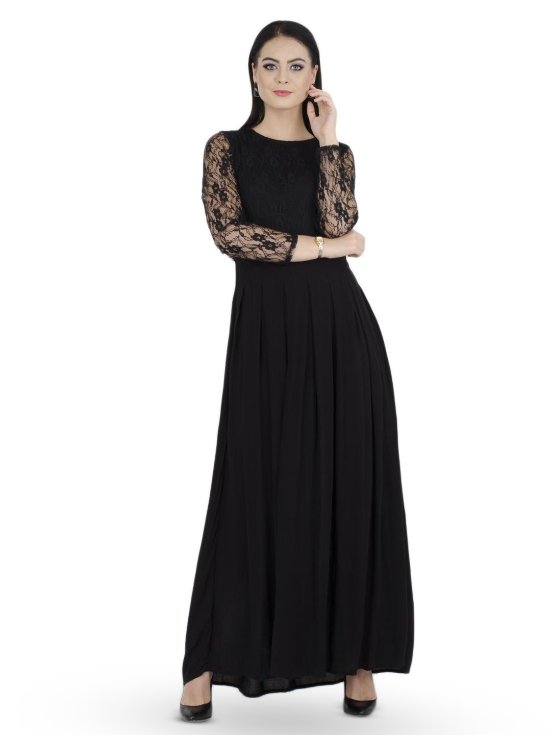 Buy V&M Crepe Maxi Dress - Dresses for Women 33686809 | Myntra