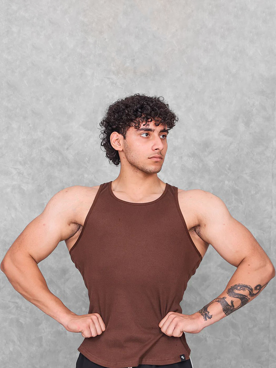 Buy New Theory Muscle Up Ribbed Tank Brown NTC01MURT01 Brown S ...