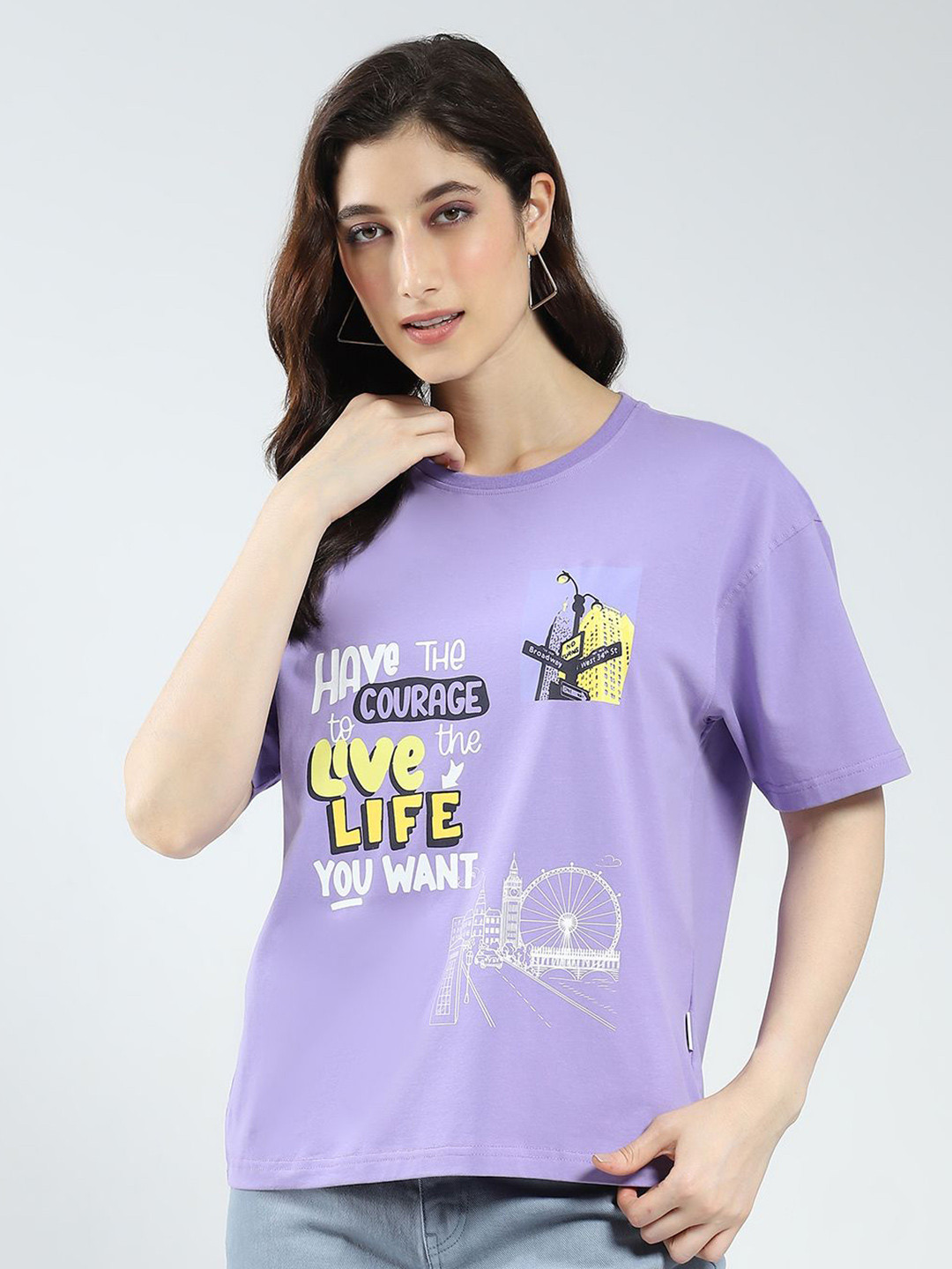 Buy Rock.it Women Typography Printed Regular Top - Tops for Women ...