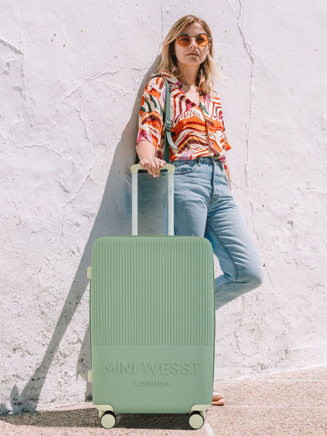 Buy Mini West London Textured Hard Sided Large Trolley Bag - Trolley ...