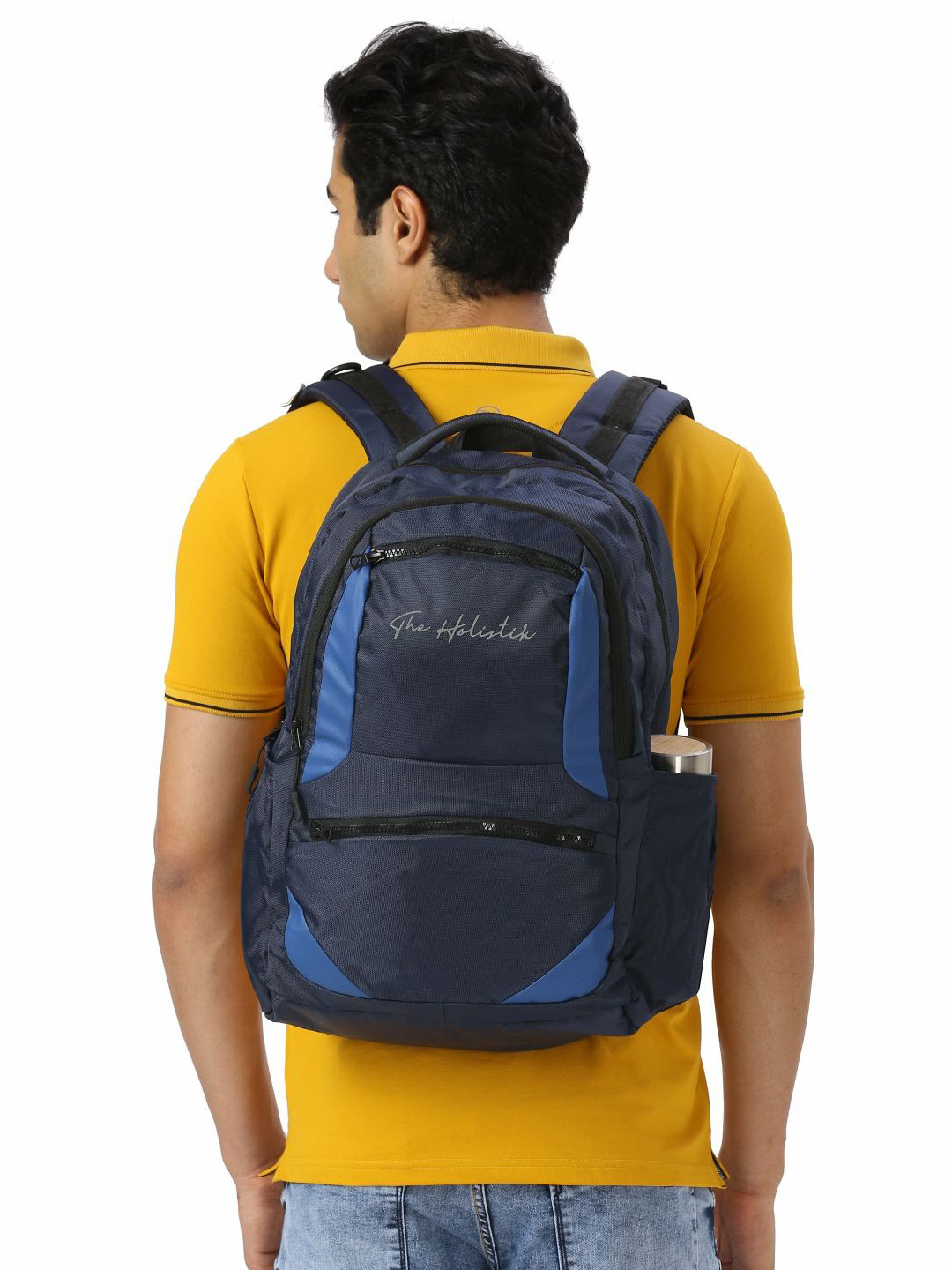 Buy THE HOLISTIK Men Colourblocked Backpack - Backpacks for Men ...