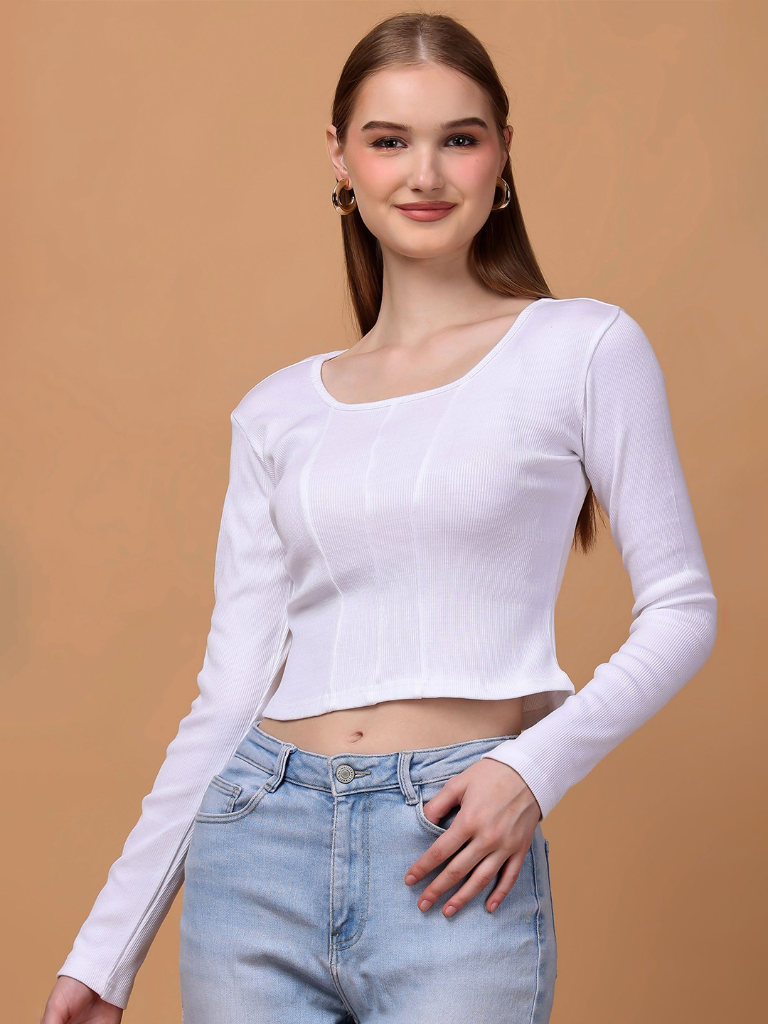 Buy MEEAMI FASHION Corset White Top - Tops for Women 33431766 | Myntra