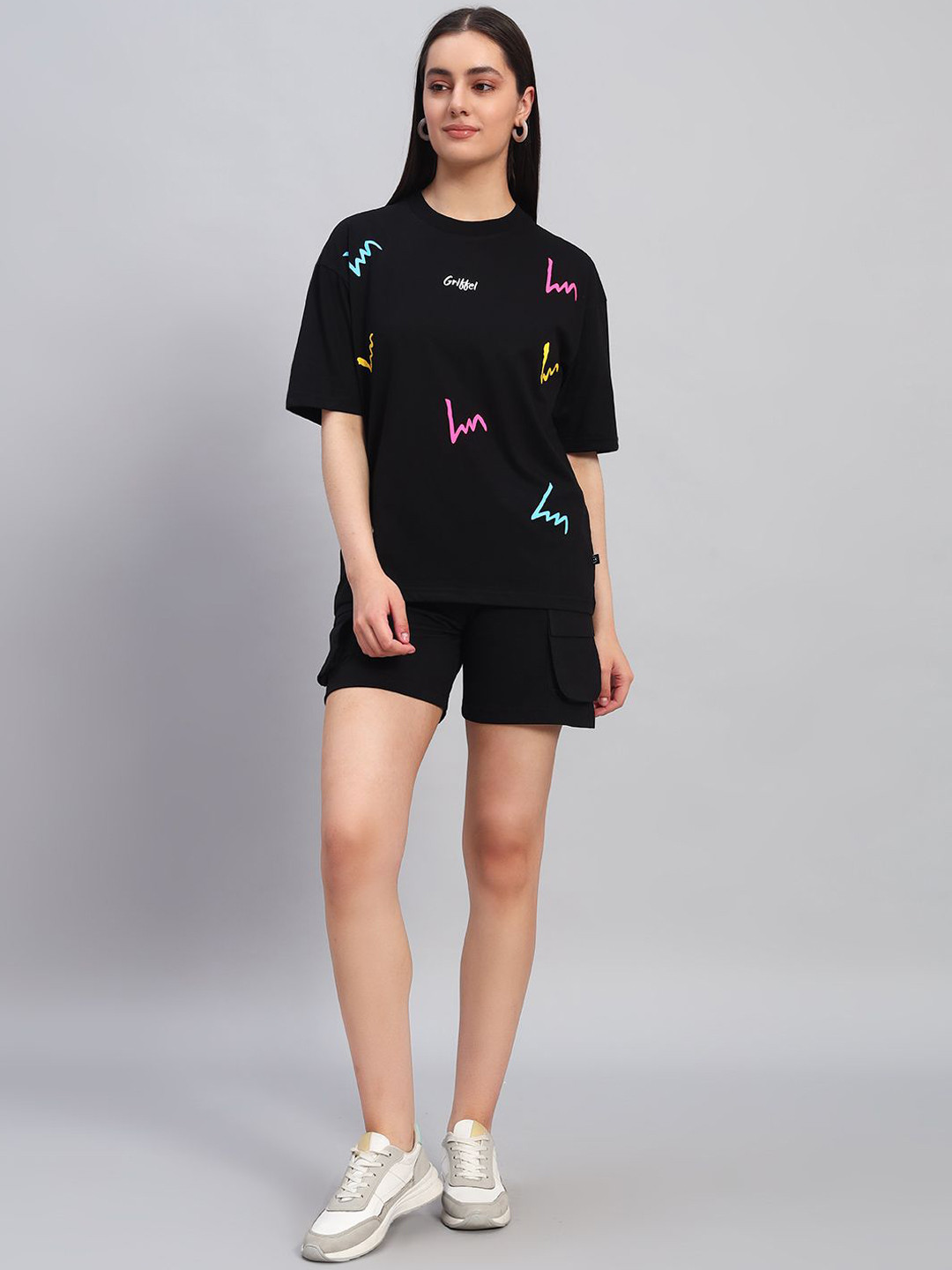 Buy GRIFFEL Printed Oversized Pure Cotton Co Ords - Co Ords for Women ...