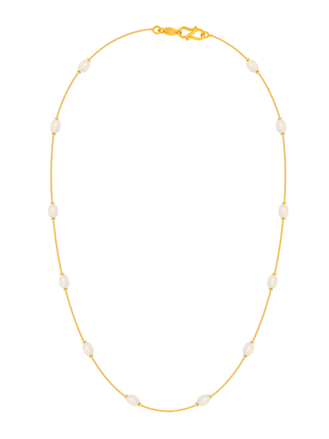 Buy Bhima Jewels 22K BIS Hallmark 916 Purity Gold Designer Pearl Gold ...