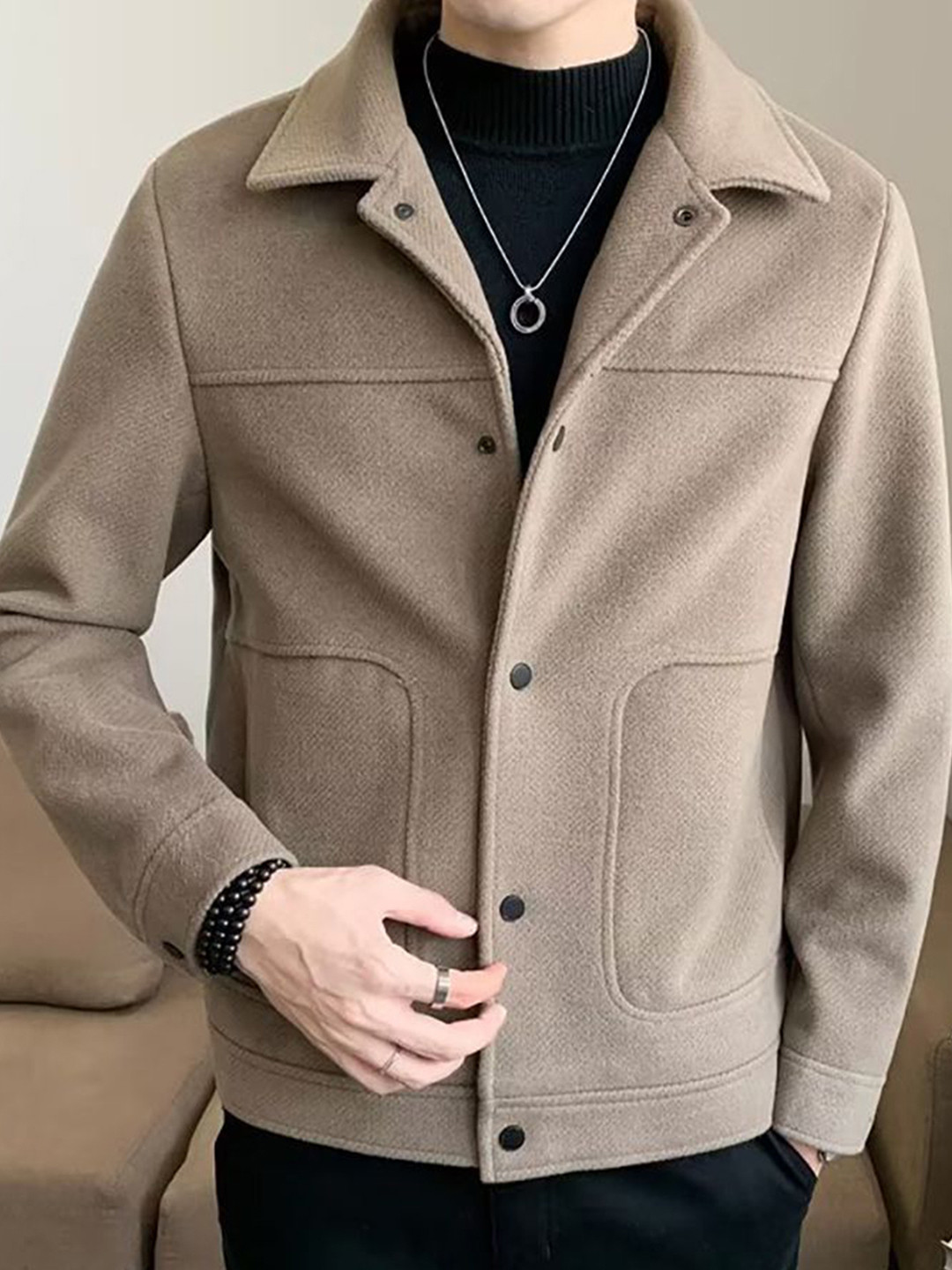 Buy StyleCast X Revolte Men Lapel Collar Insulator Tailored Jacket ...