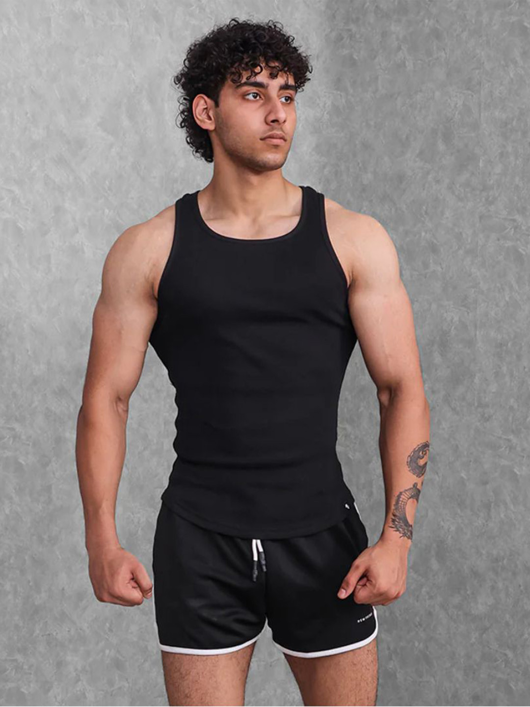 Buy New Theory Muscle Up Ribbed Tank Black NTC01MURT01 Black S ...