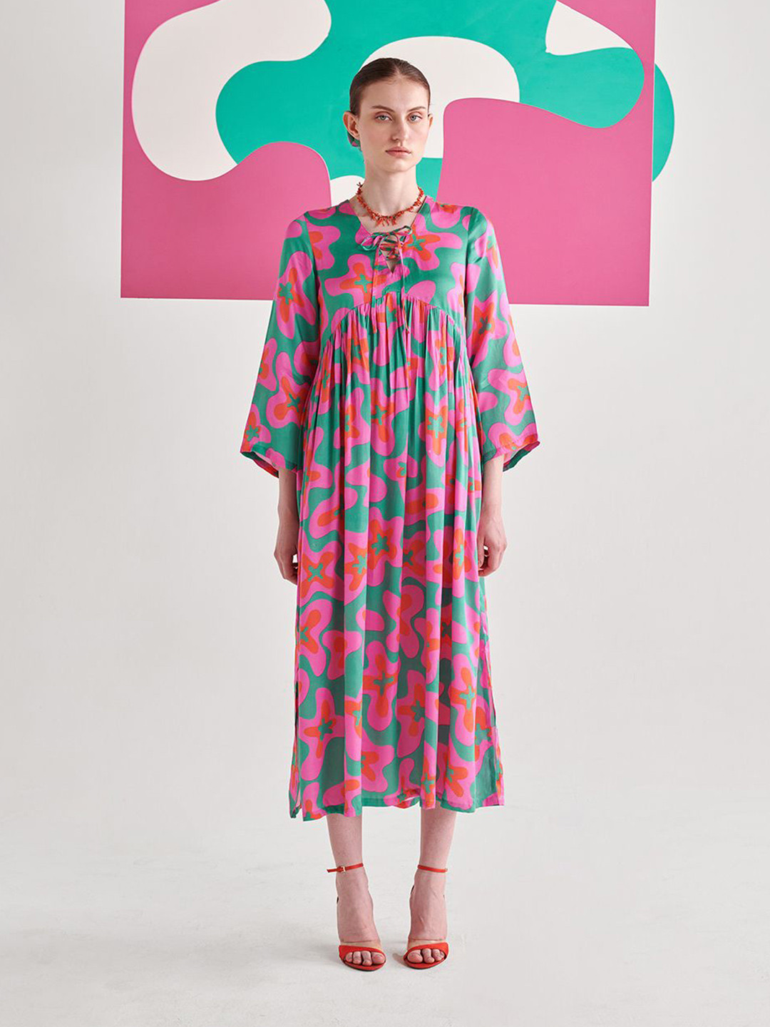 Buy Midsummer Women Printed Empire Midi Dress - Dresses for Women ...