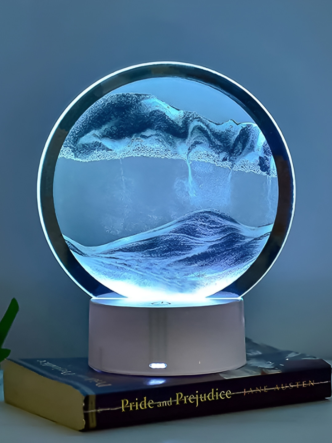 Buy DeoDap Transparent Abstract Shaped Glass Table Lamp - Table Lamps ...