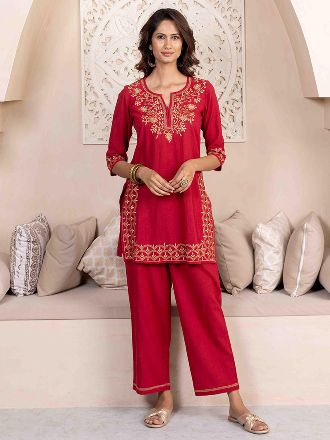 Buy INAAYA JAIPUR Women Ethnic Motifs Kurta - Kurta Sets for Women ...