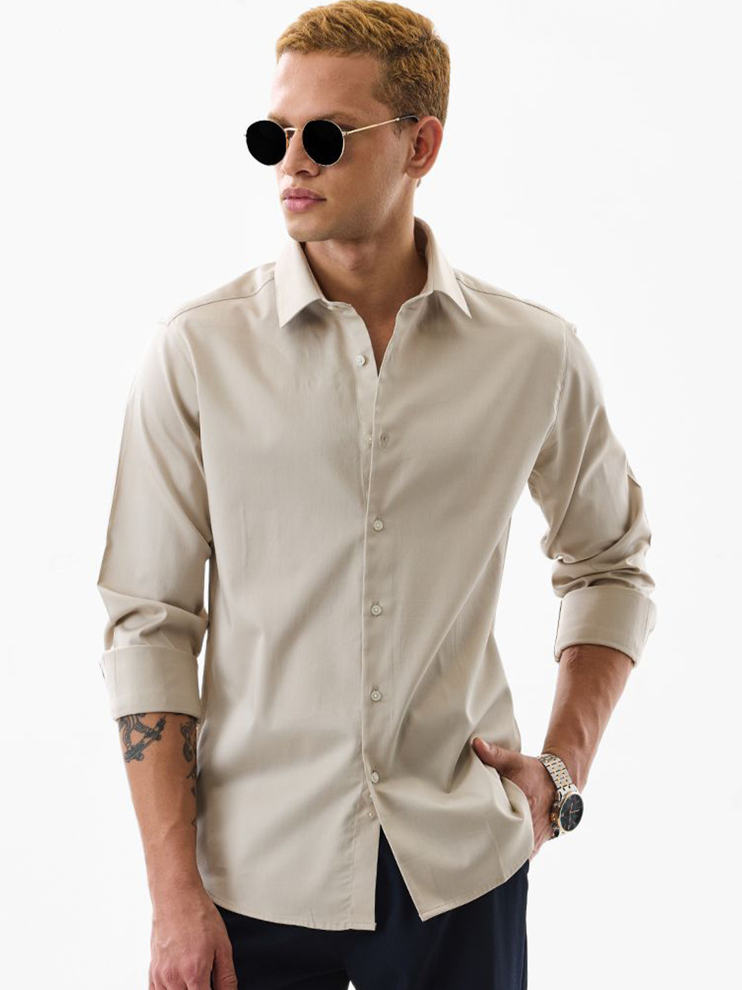 Buy Snitch Men Slim Fit Formal Shirt - Shirts for Men 33739441 | Myntra