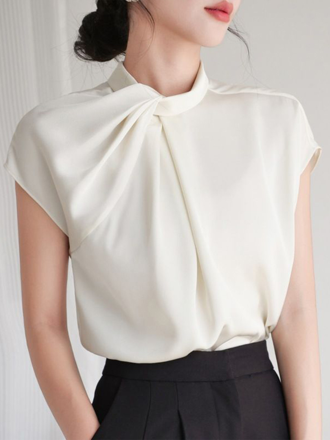 Buy StyleCast Women Solid Scarf Neck Top - Tops for Women 32058484 | Myntra