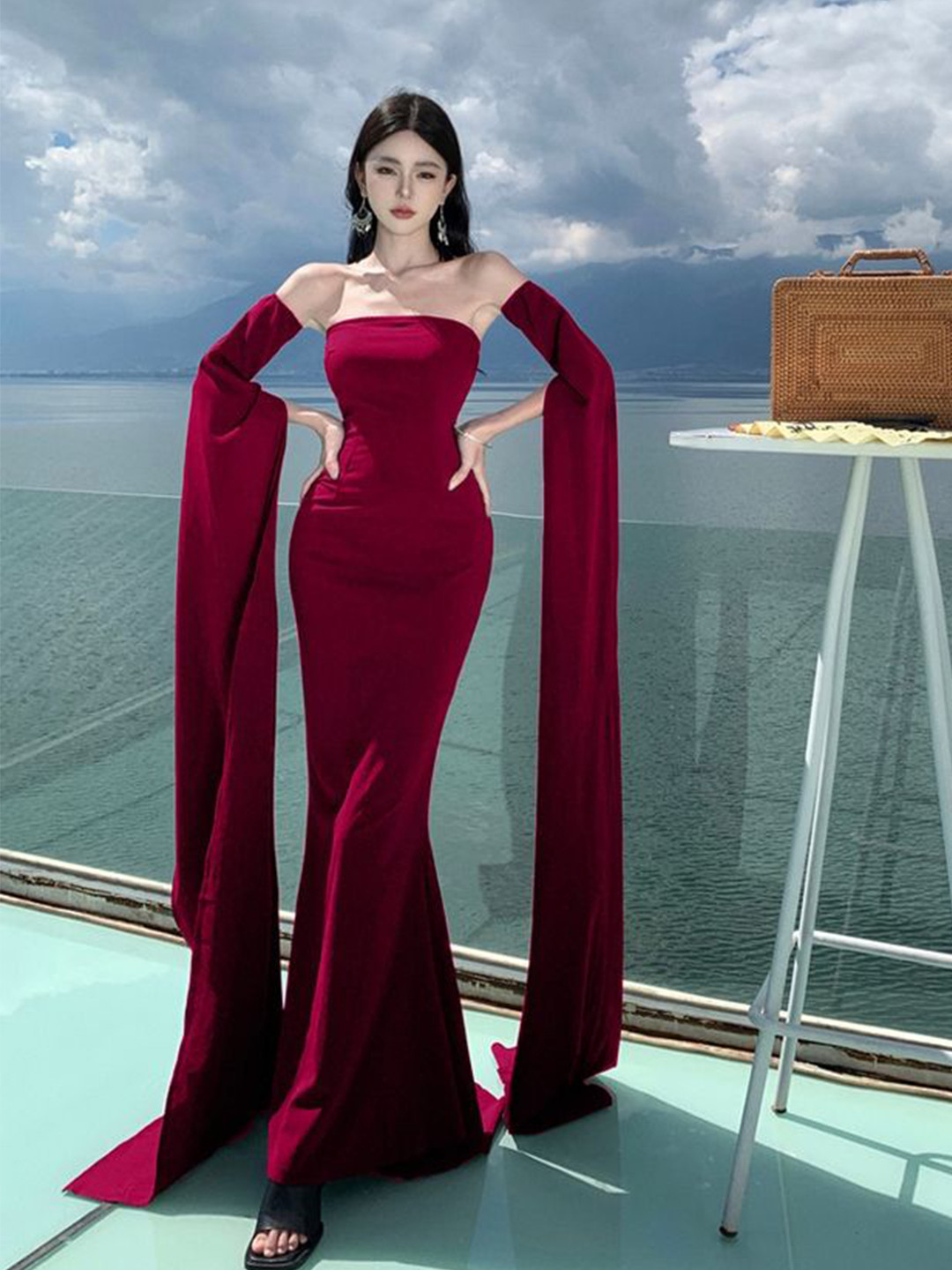 Buy LULU & SKY Women Strapless Bandeau Dress - Dresses for Women ...