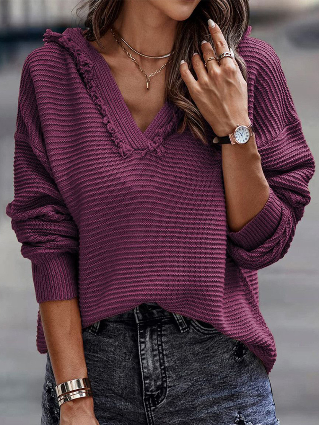 Buy StyleCast Women Solid Hooded Pullover - Sweaters for Women 31583707 | Myntra