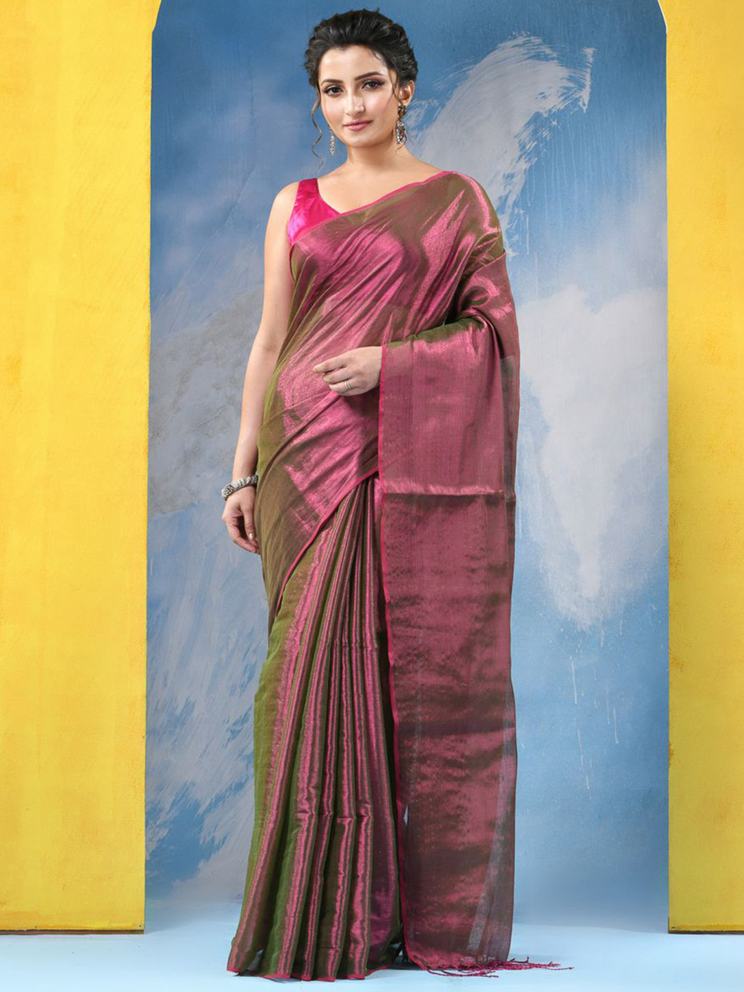 Buy DESH BIDESH Tissue Saree - Sarees for Women 33740136 | Myntra