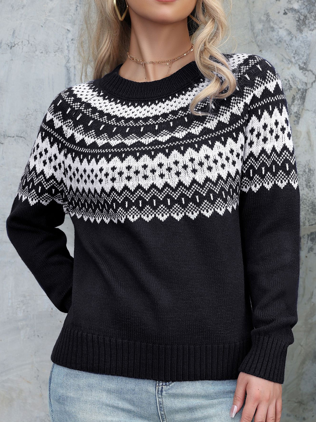 Buy StyleCast X Revolte Women Self Design Pullover - Sweaters for Women ...