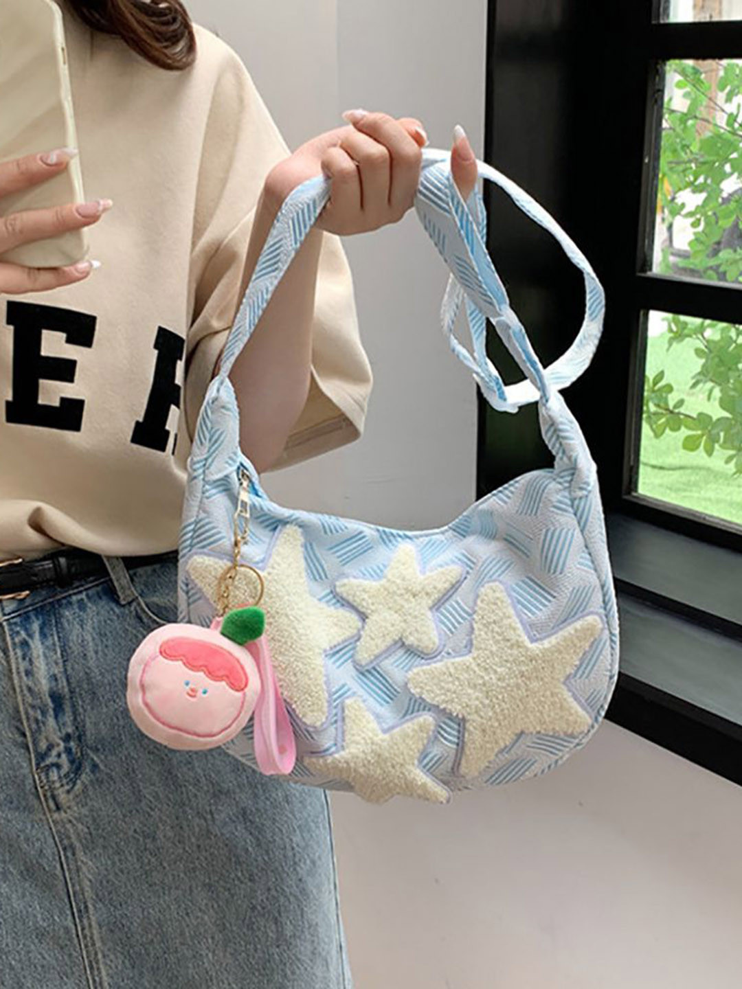 Buy StyleCast X Revolte Printed Hobo Bag With Applique - Handbags for ...