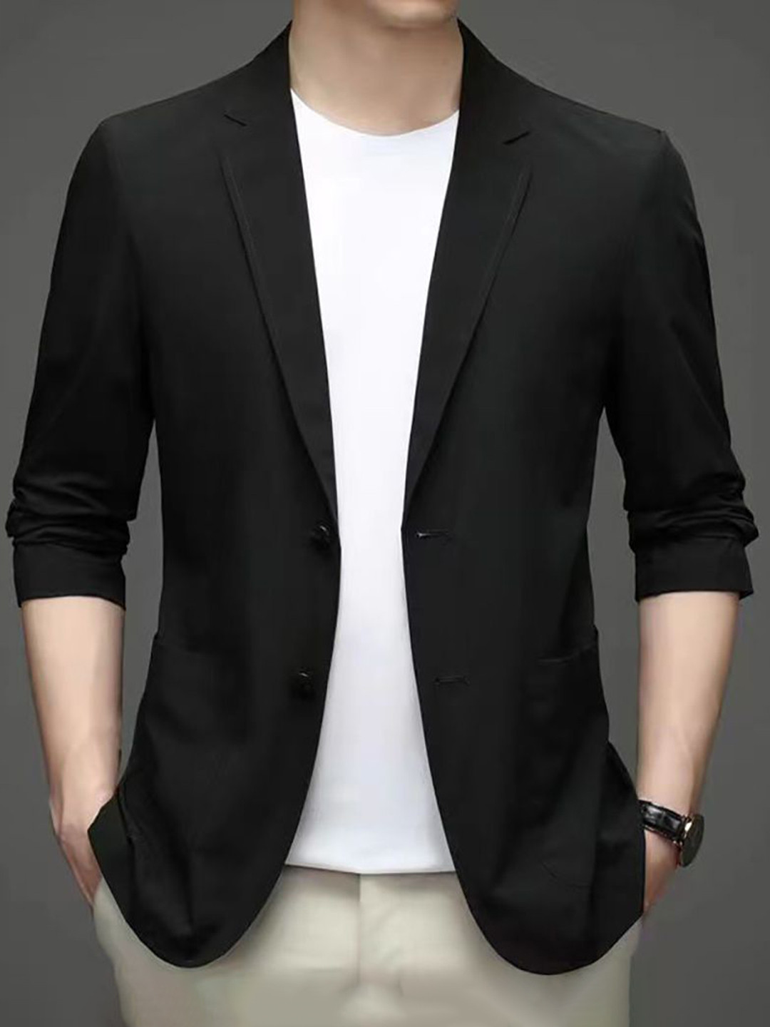 Buy StyleCast X Revolte Men Lightweight Open Front Jacket - Jackets for ...