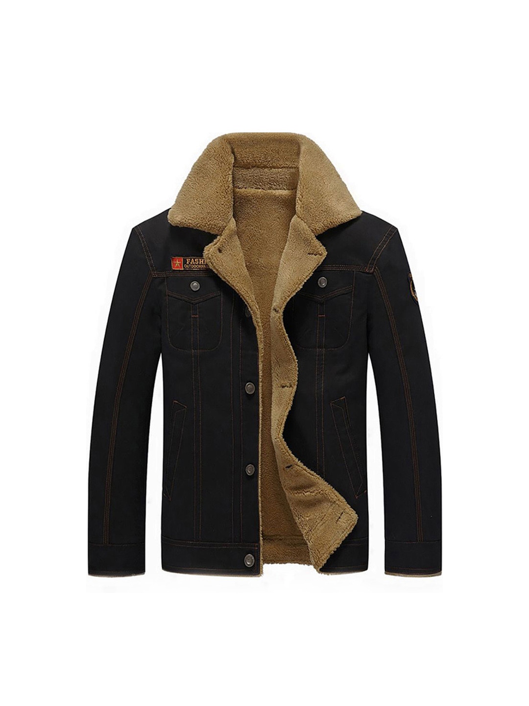 Buy StyleCast X Revolte Men Cotton Lapel Collar Insulator Tailored ...