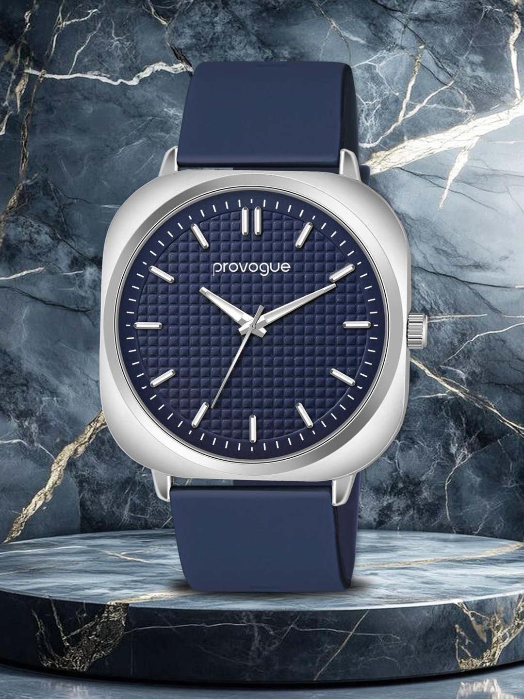 Buy Provogue Men Brass Textured Dial & Reset Time Analogue Watch PR ...