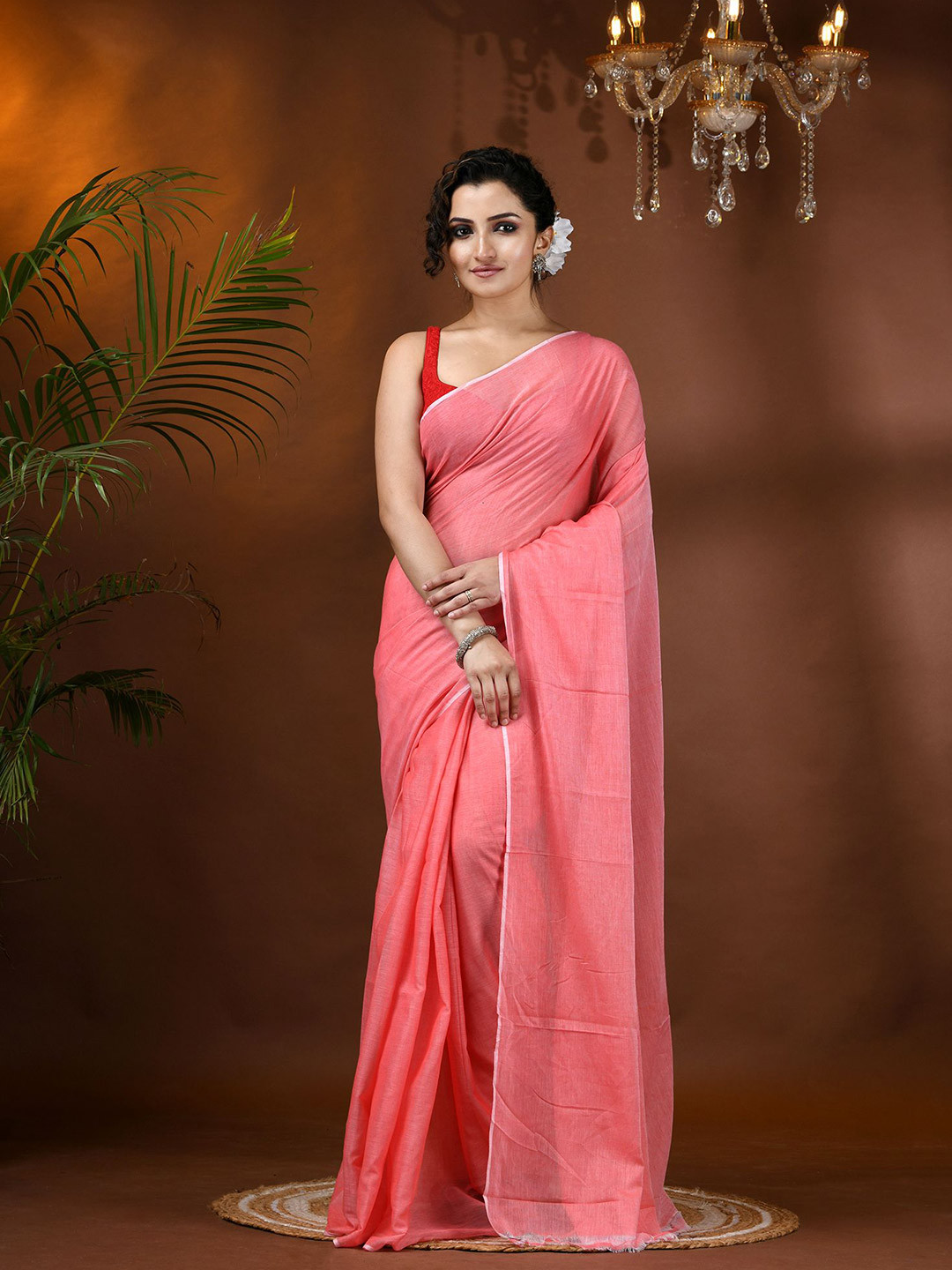 Buy DESH BIDESH Women Solid Pure Cotton Saree - Sarees for Women 33740413 | Myntra