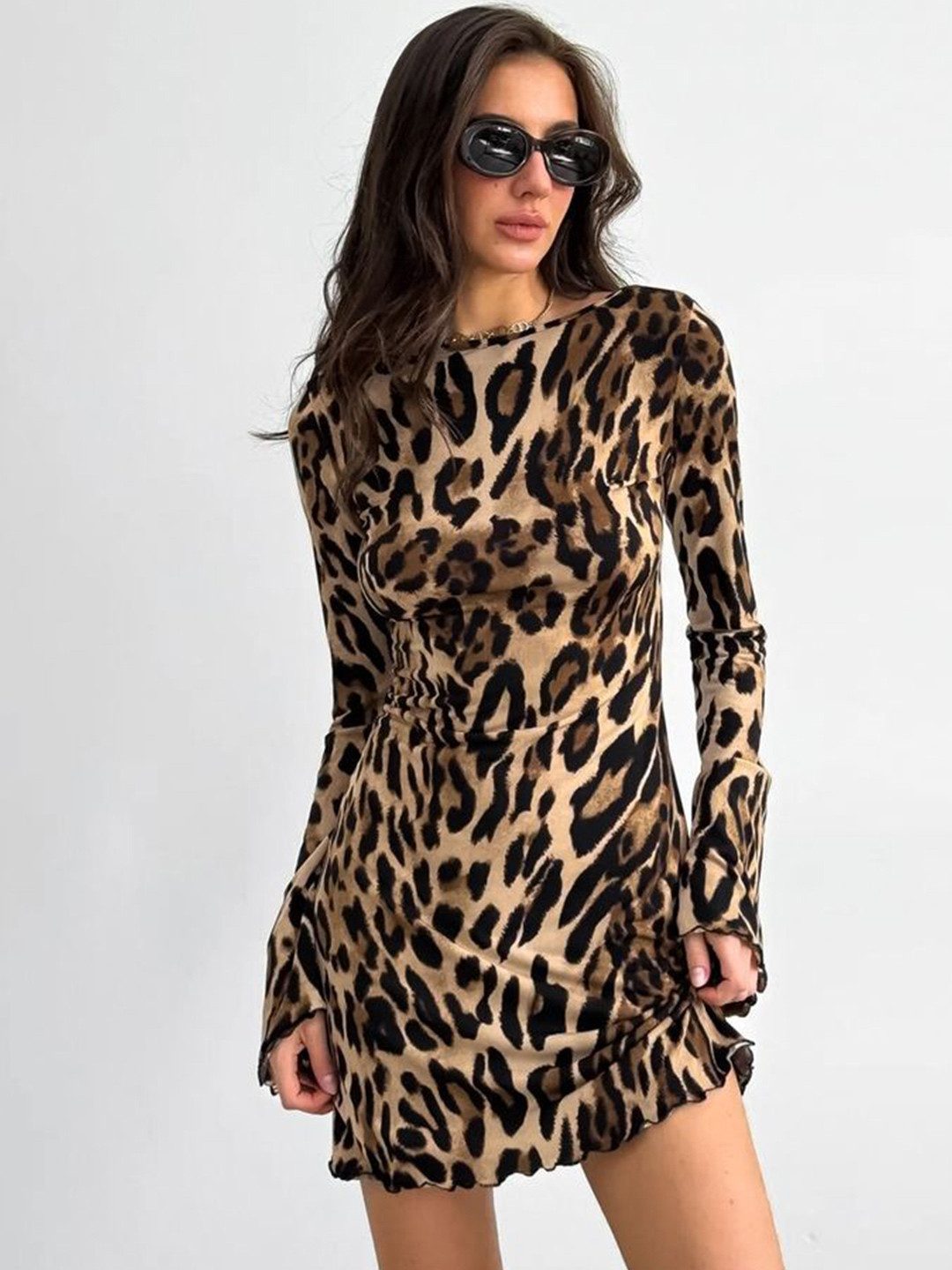 Buy LULU & SKY Animal Print A Line Mini Dress - Dresses for Women ...