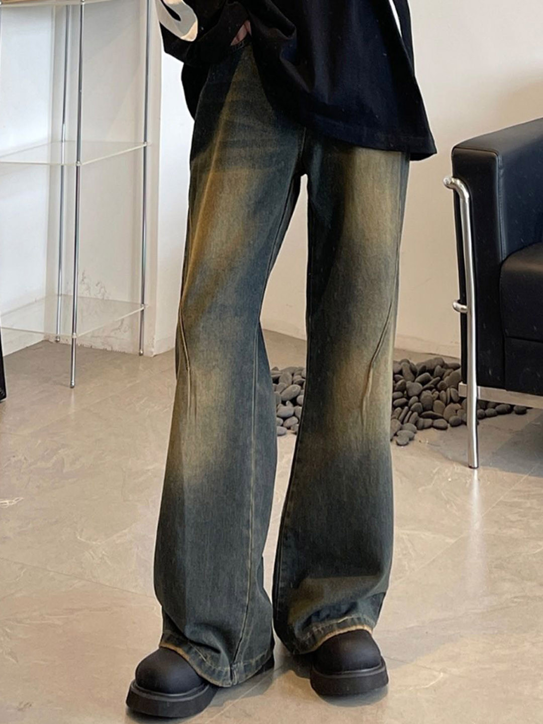 Buy StyleCast Men Wide Leg Medium Shade Jeans - Jeans for Men 31186269 ...