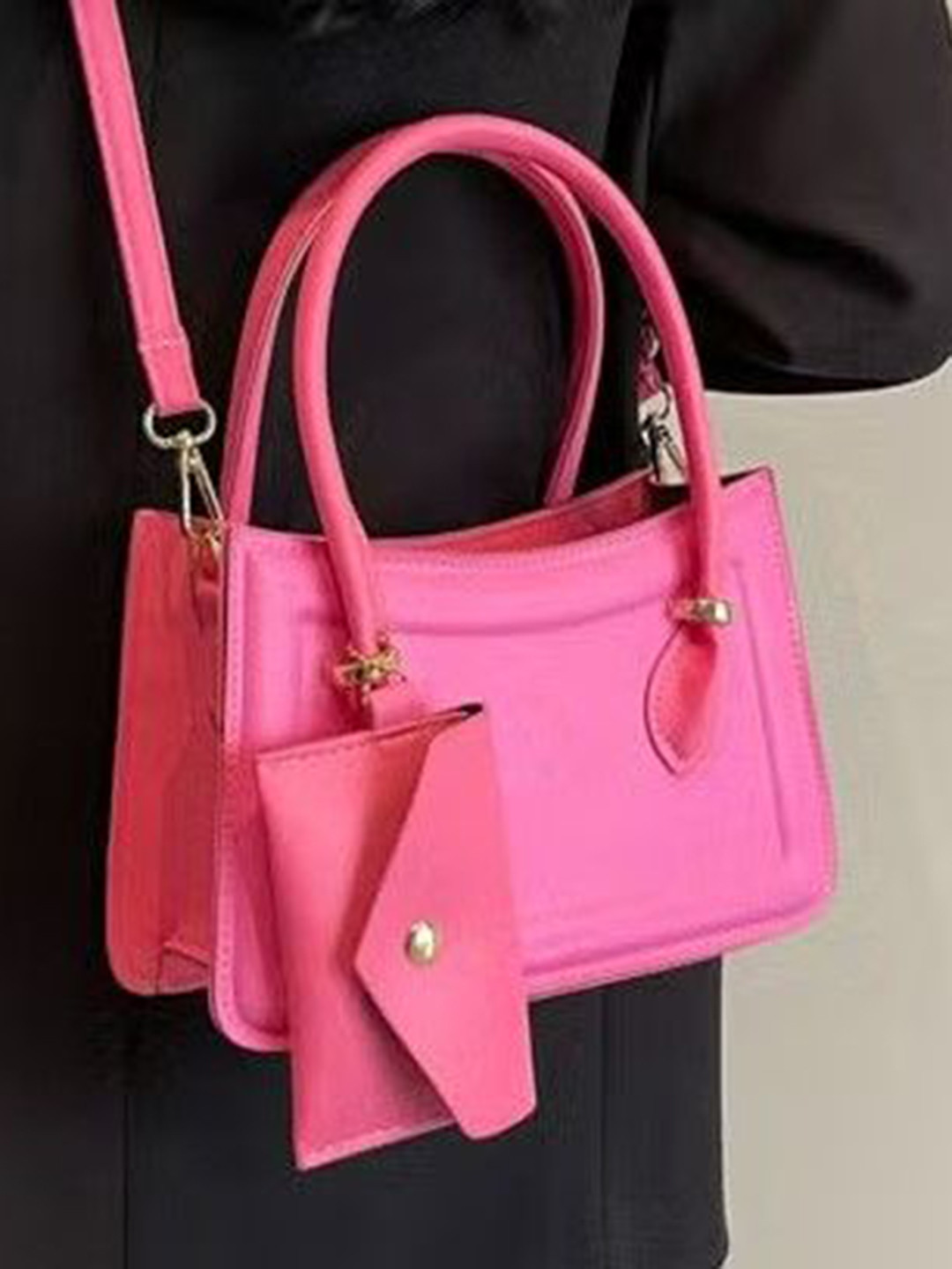 Buy StyleCast Structured Handheld Bag With Cut Work - Handbags for ...