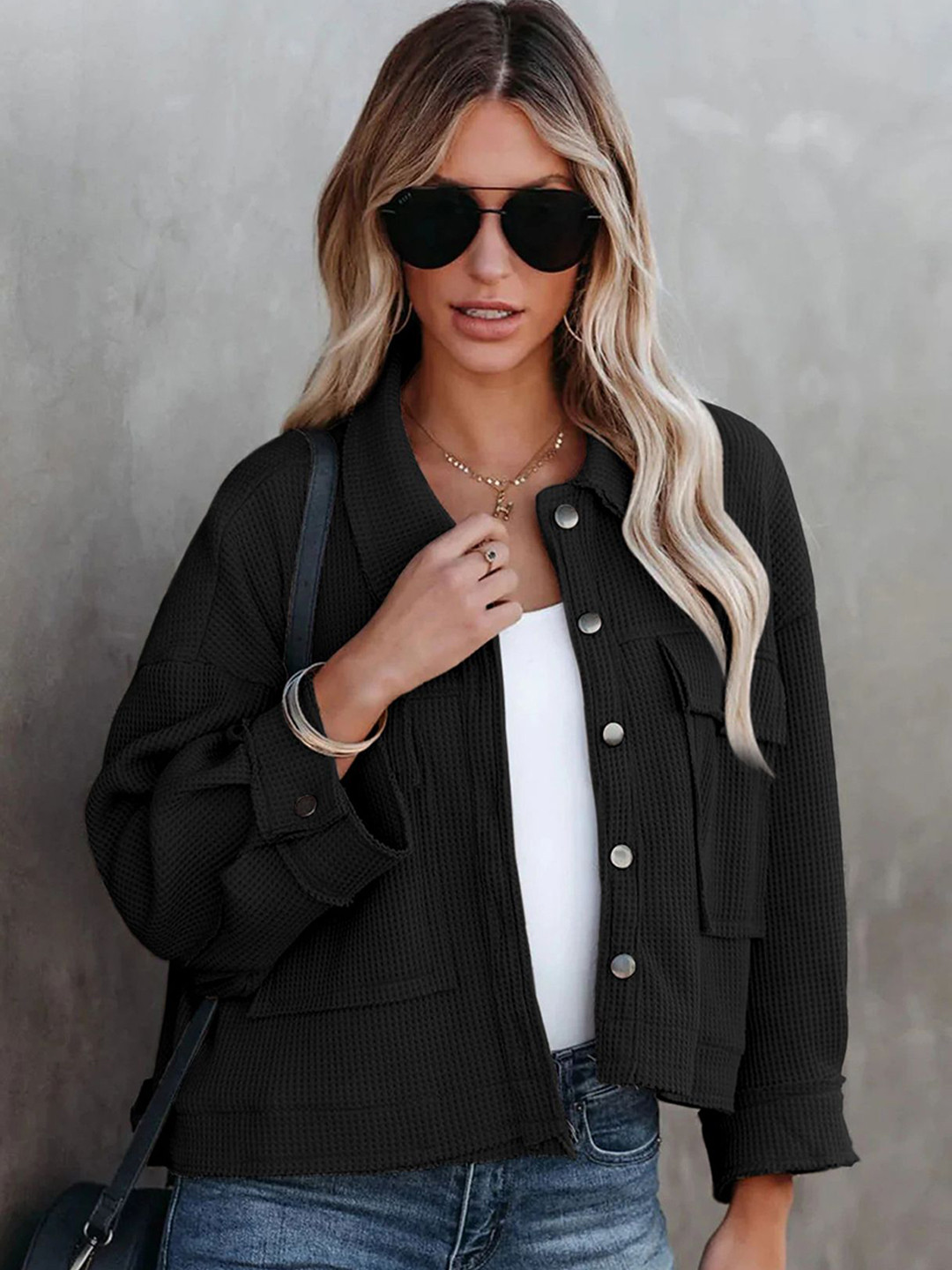 Buy StyleCast X Revolte Women Lightweight Open Front Jacket - Jackets ...