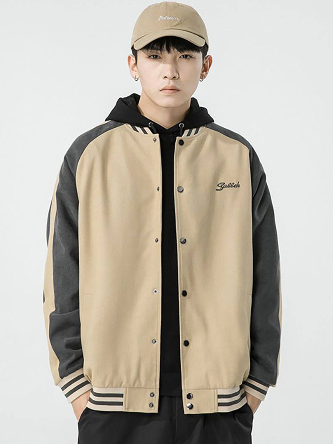 Buy StyleCast X Revolte Men Hooded Colourblocked Casual Bomber Jacket ...
