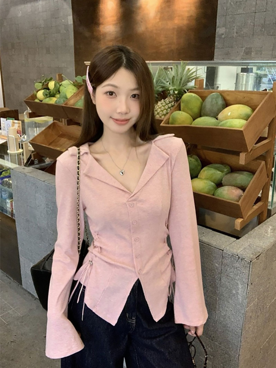 Buy StyleCast X Revolte Women Ruched Shirt Style Top - Tops for Women ...