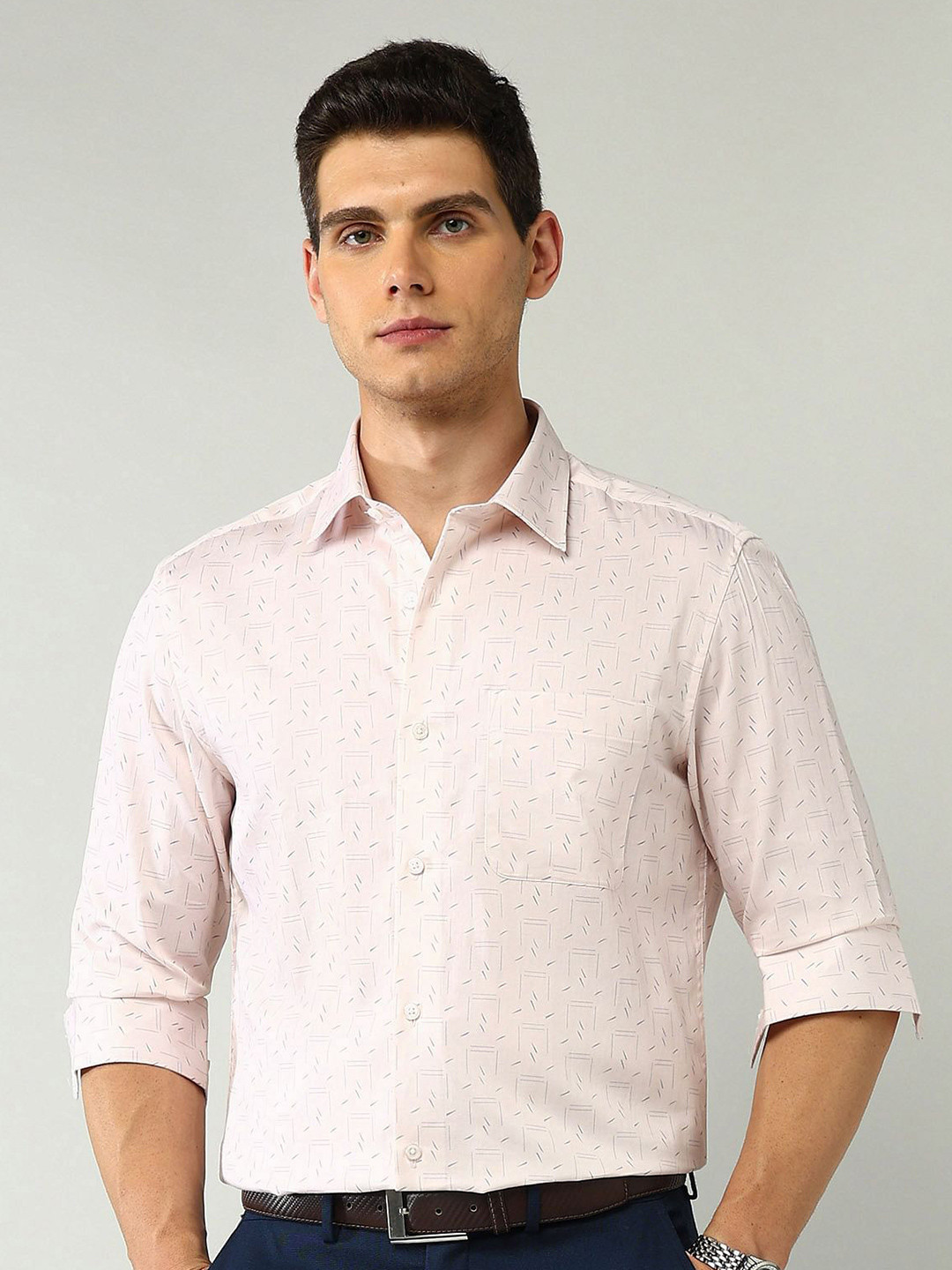 Buy AD By Arvind Men Classic Floral Printed Casual Shirt - Shirts for ...