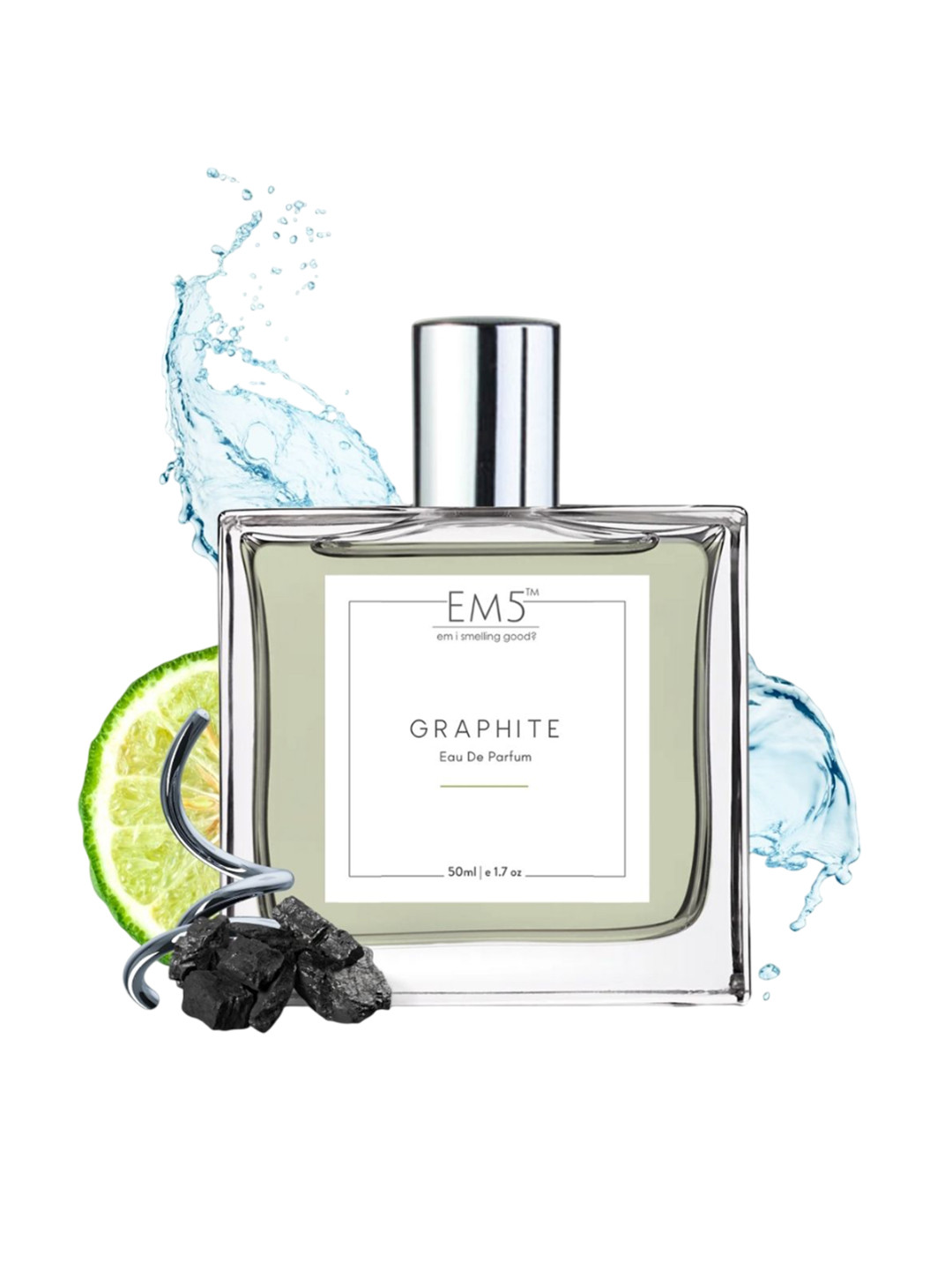 Buy EM5 Men Graphite Long Lasting Eau De Parfum 50 Ml - Perfume for Men ...