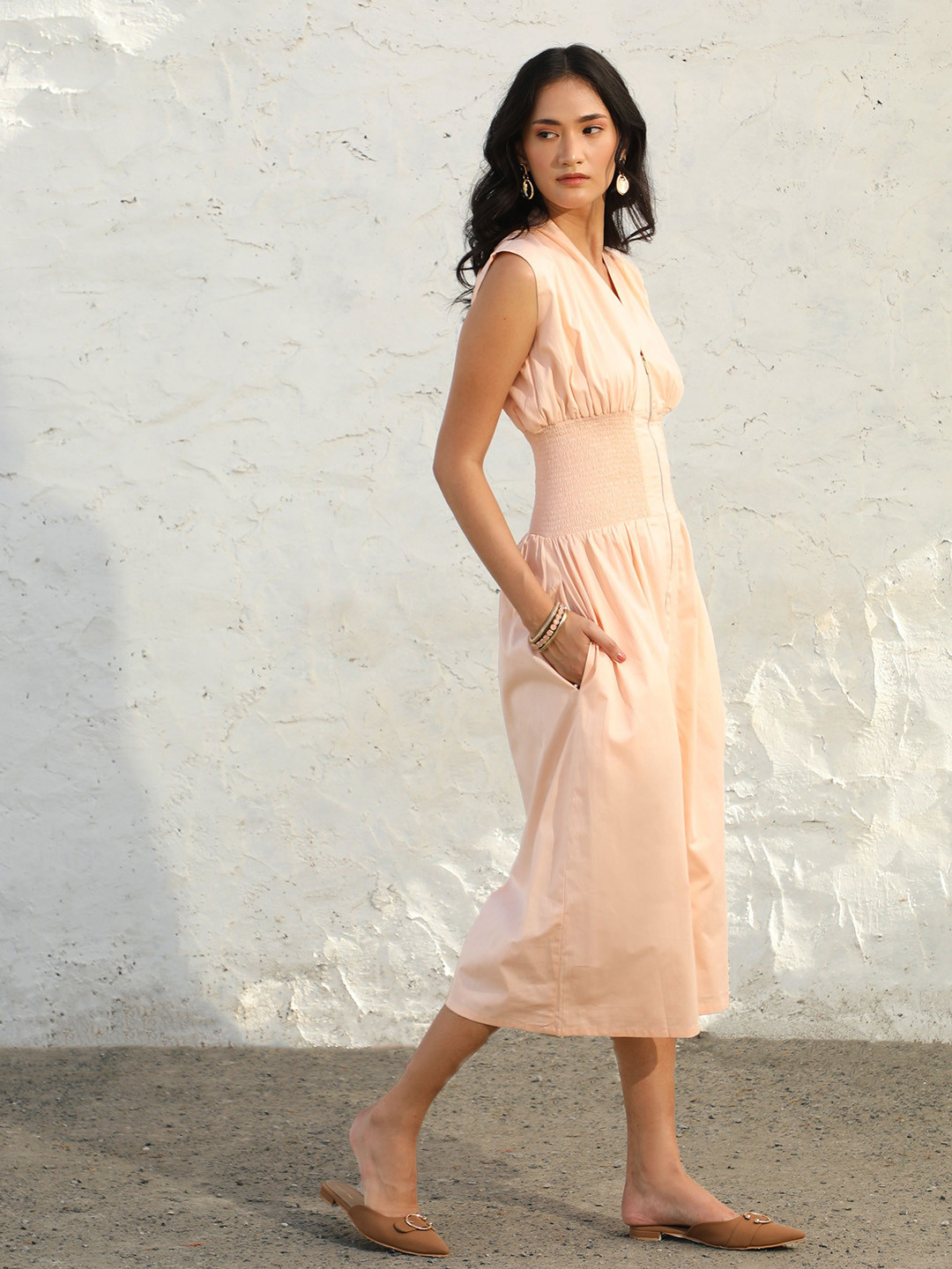 Buy Sunscape Women Solid Formal Midi Dress - Dresses for Women 33793932 | Myntra