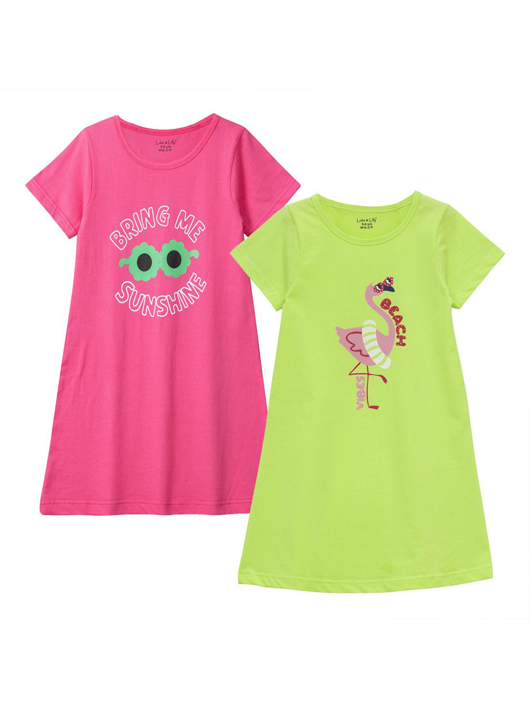 Buy Luke & Lilly Girls Pack Of 2 Print Dress - Dresses for Girls ...