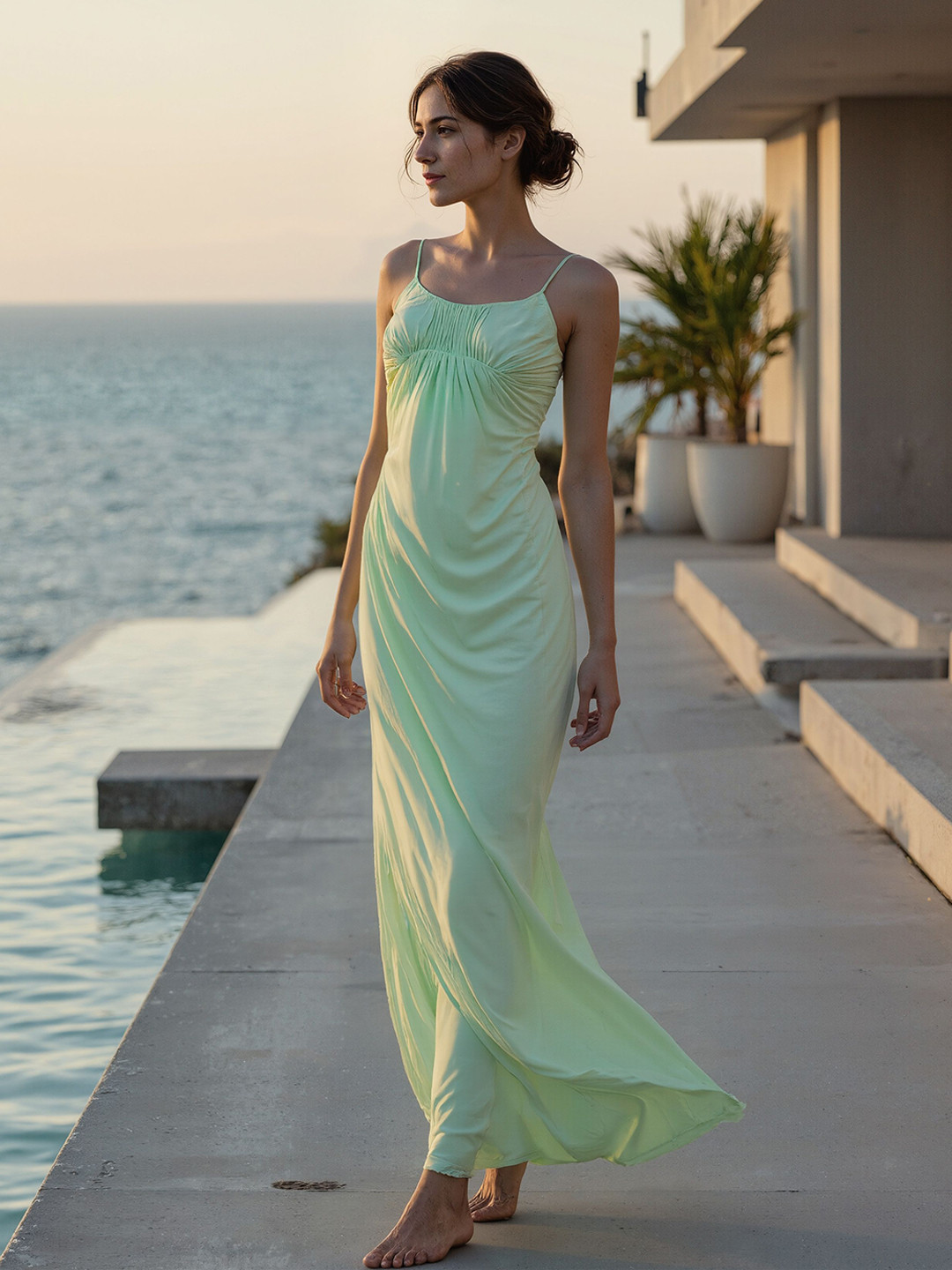 Buy Sunscape Women Shoulder Straps Empire Maxi Dress - Dresses for Women 33793933 | Myntra